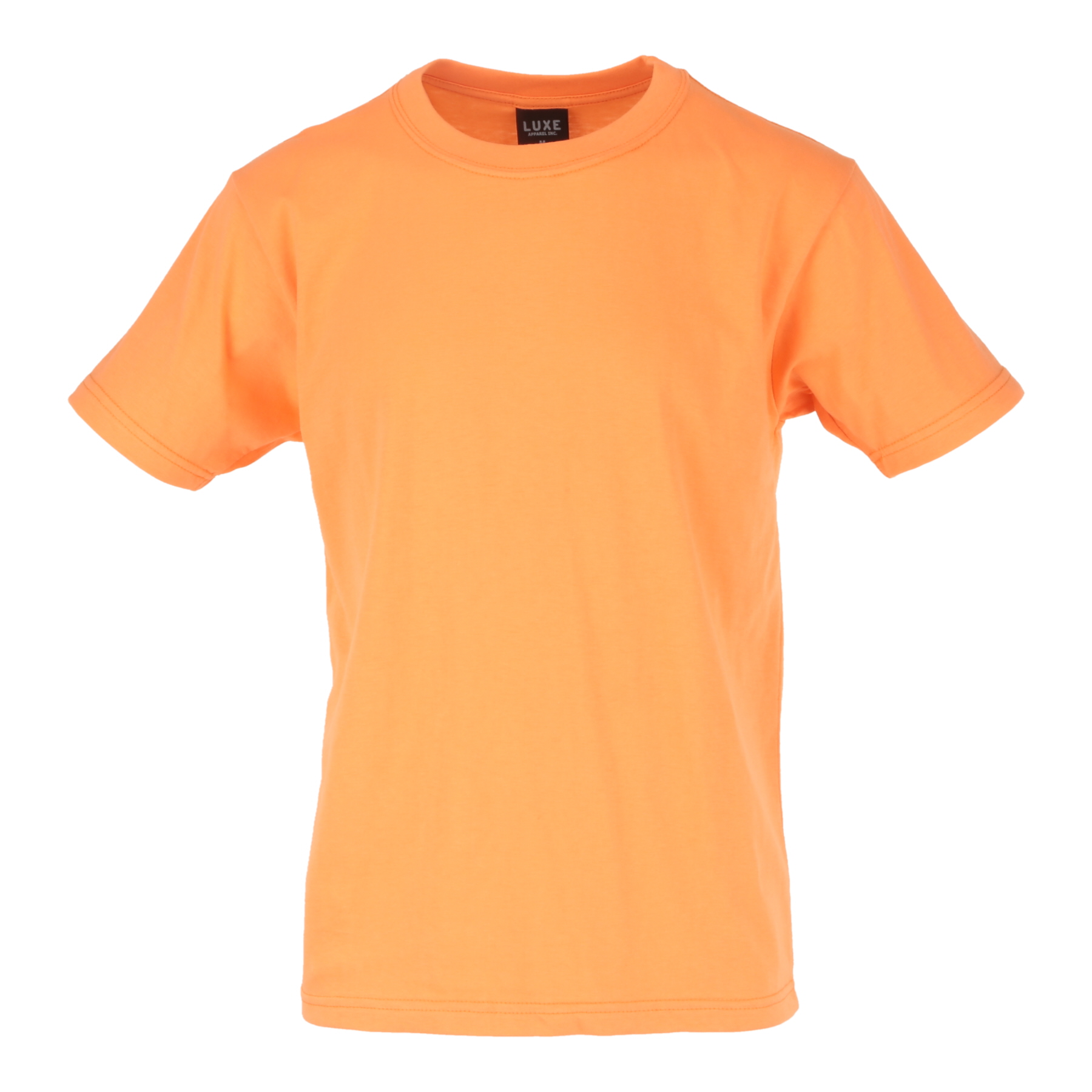 Luxe Apparel, Inc.: Adult Solid T-shirt Melon (T-100)